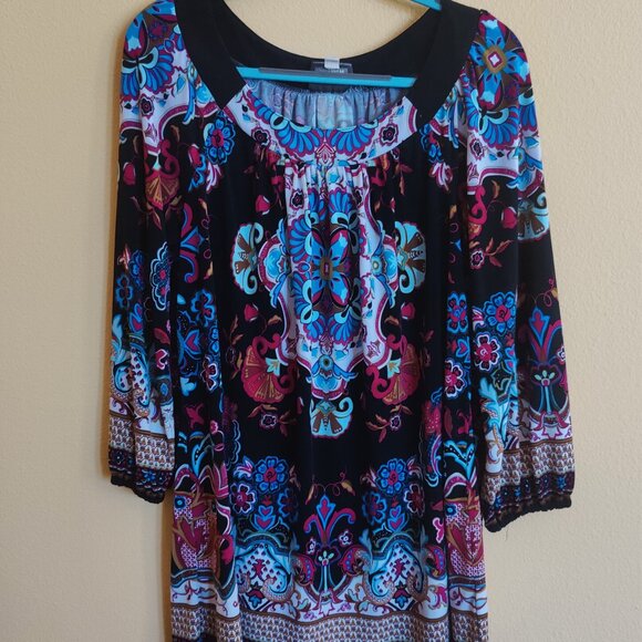 Beige by eci | Tops | Beige By Eci Multi Color Tunic Size Large | Poshmark